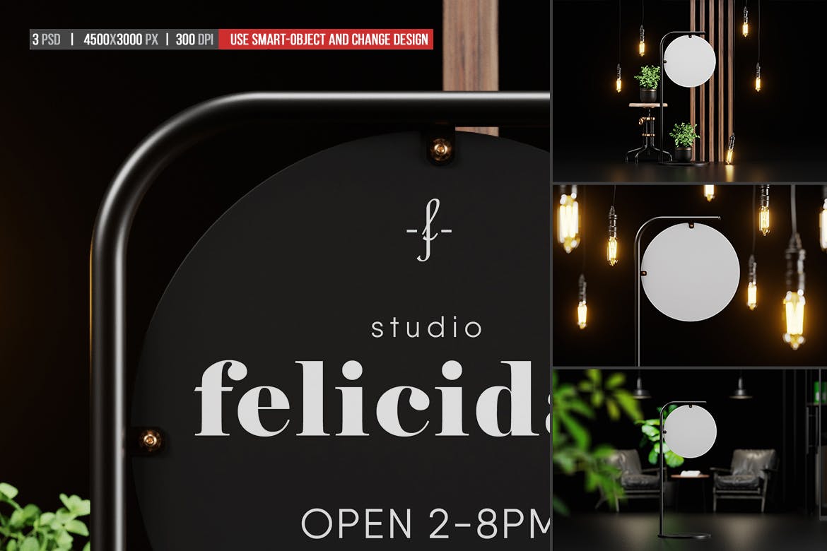 Round Signage Stand Mockup | Premium & Free PSD Mockup Store