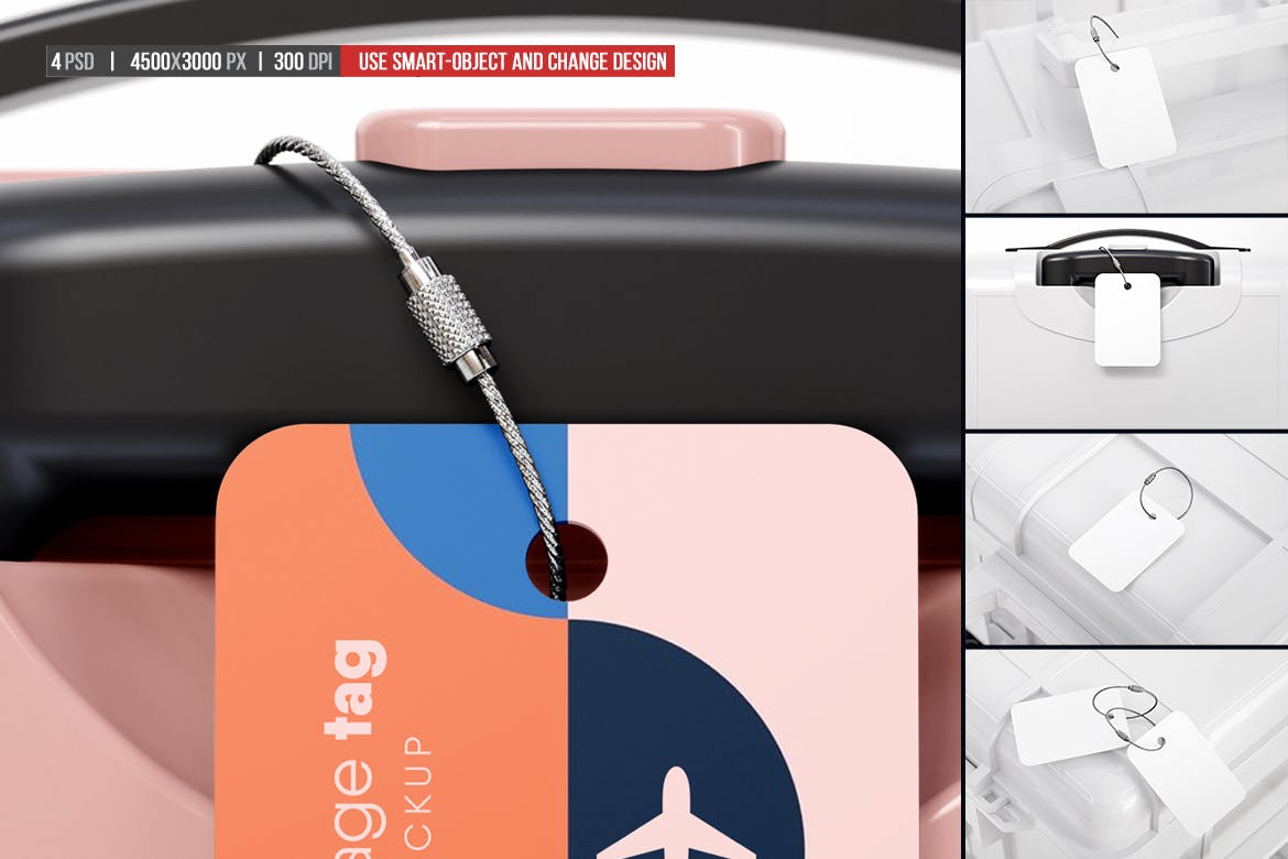 Luggage Tag Mockup | Premium & Free PSD Mockup Store