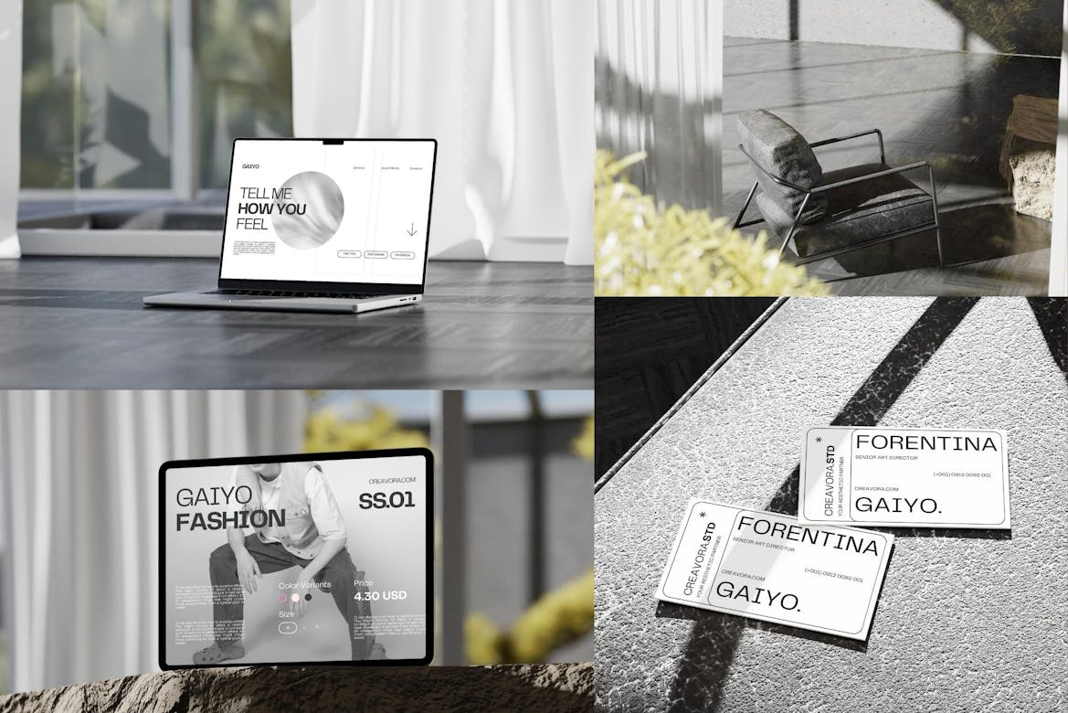 Gaiyo - Industrial Mockup Bundle | Premium & Free PSD Mockup Store