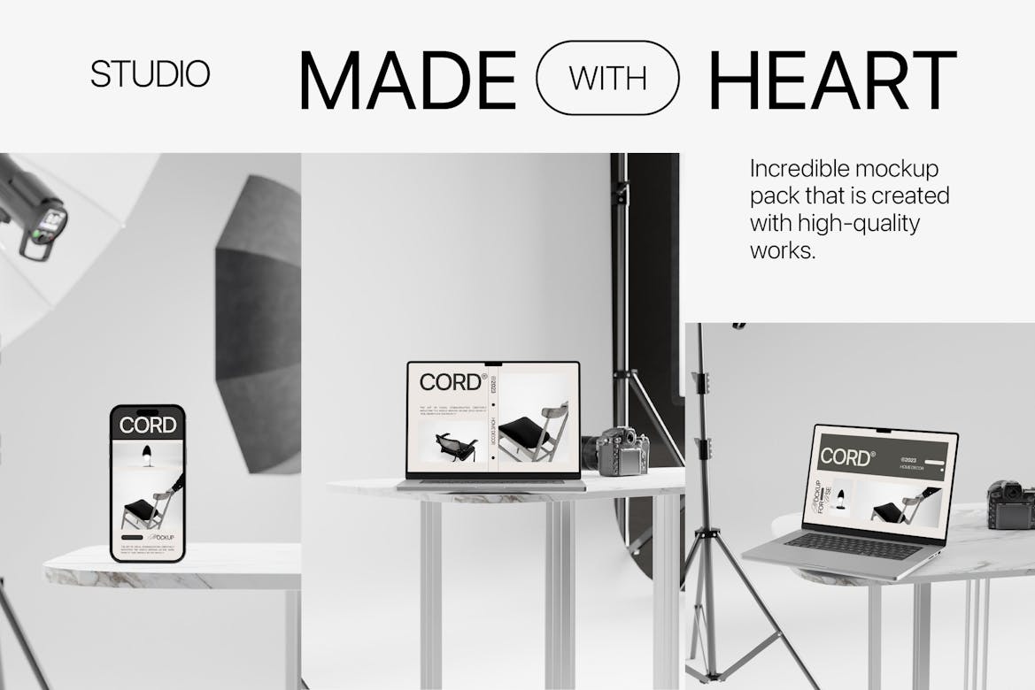 Studio - Minimal Mockup Bundle | Premium & Free PSD Mockup Store