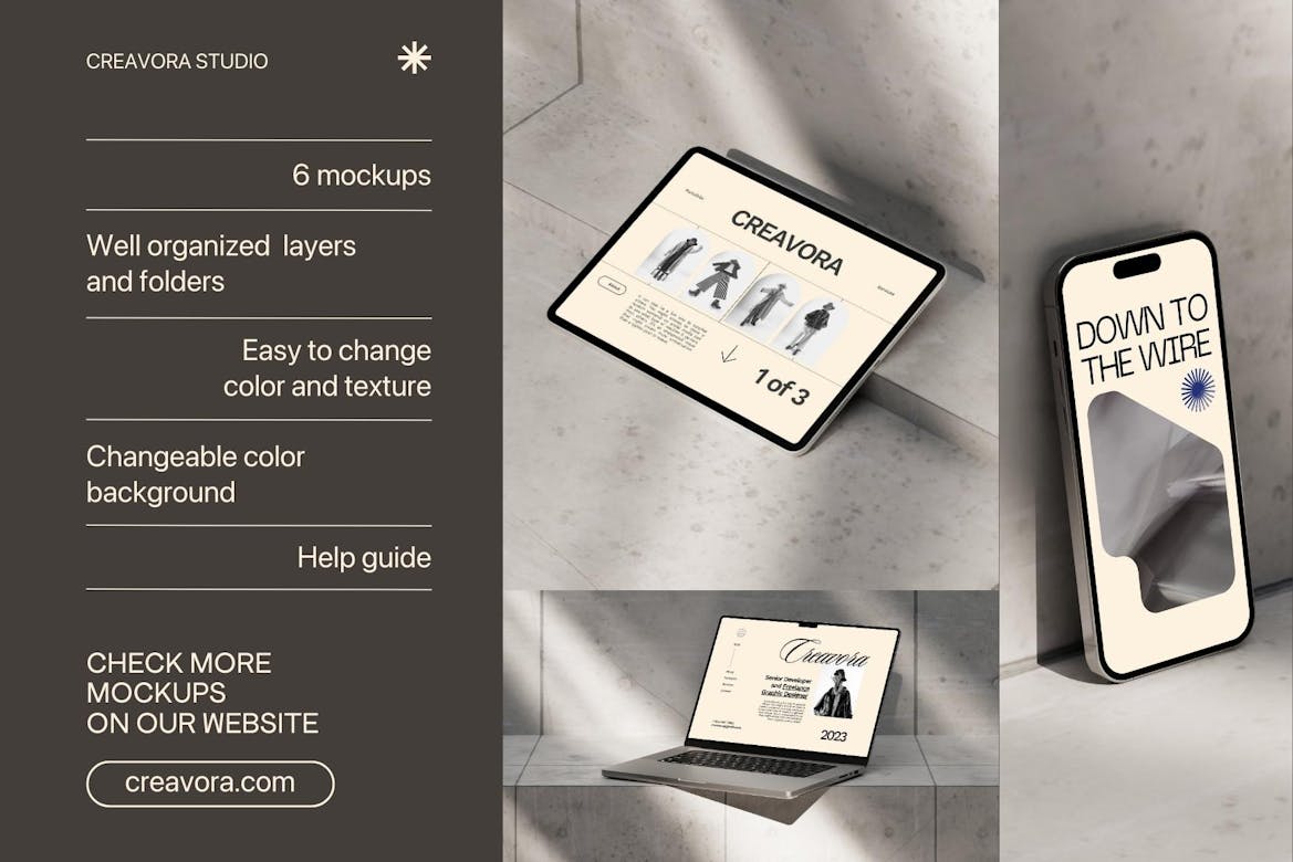 Concrete Free Mockup Bundle | Premium & Free PSD Mockup Store