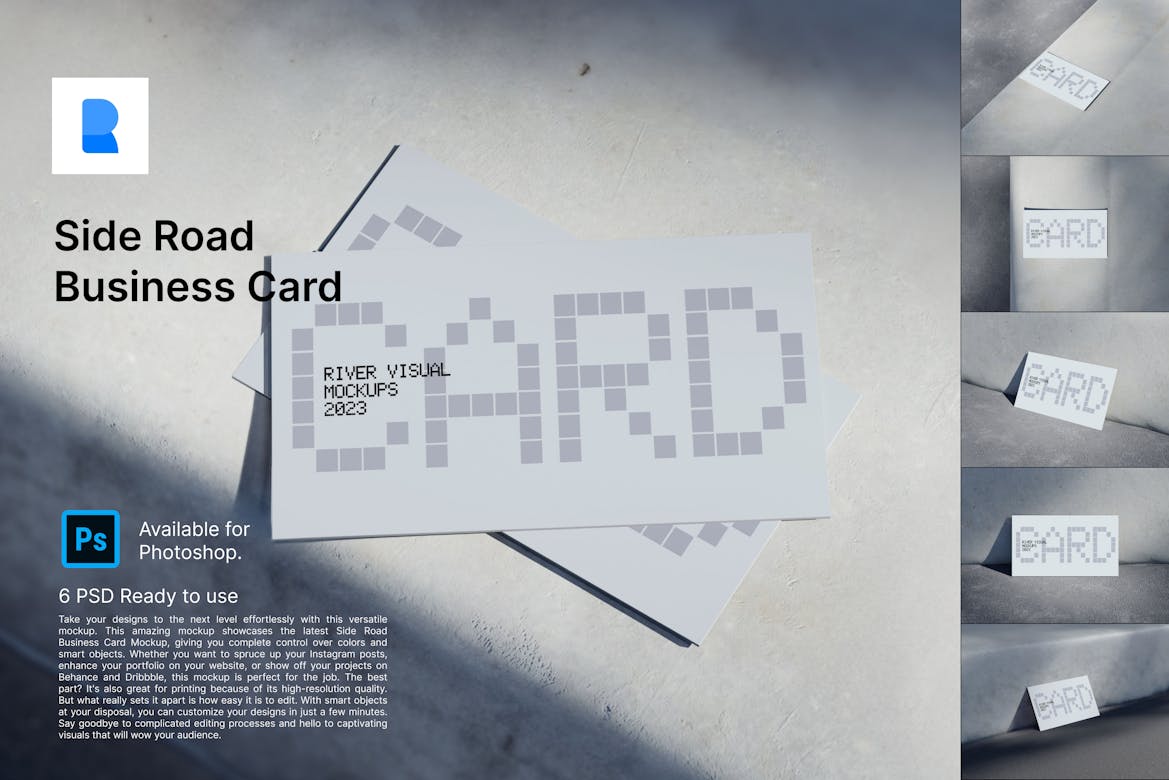 Side Road Business Card | Premium & Free PSD Mockup Store