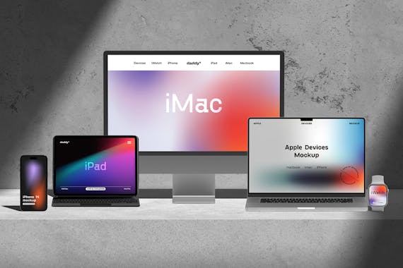 Apple Devices Mockup Collection | Premium & Free PSD Mockup Store