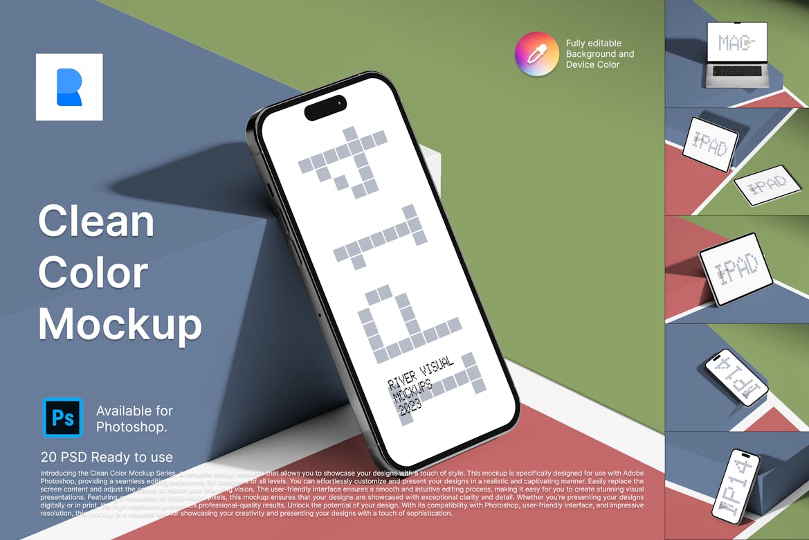 Clean Color Mockup | Premium & Free PSD Mockup Store