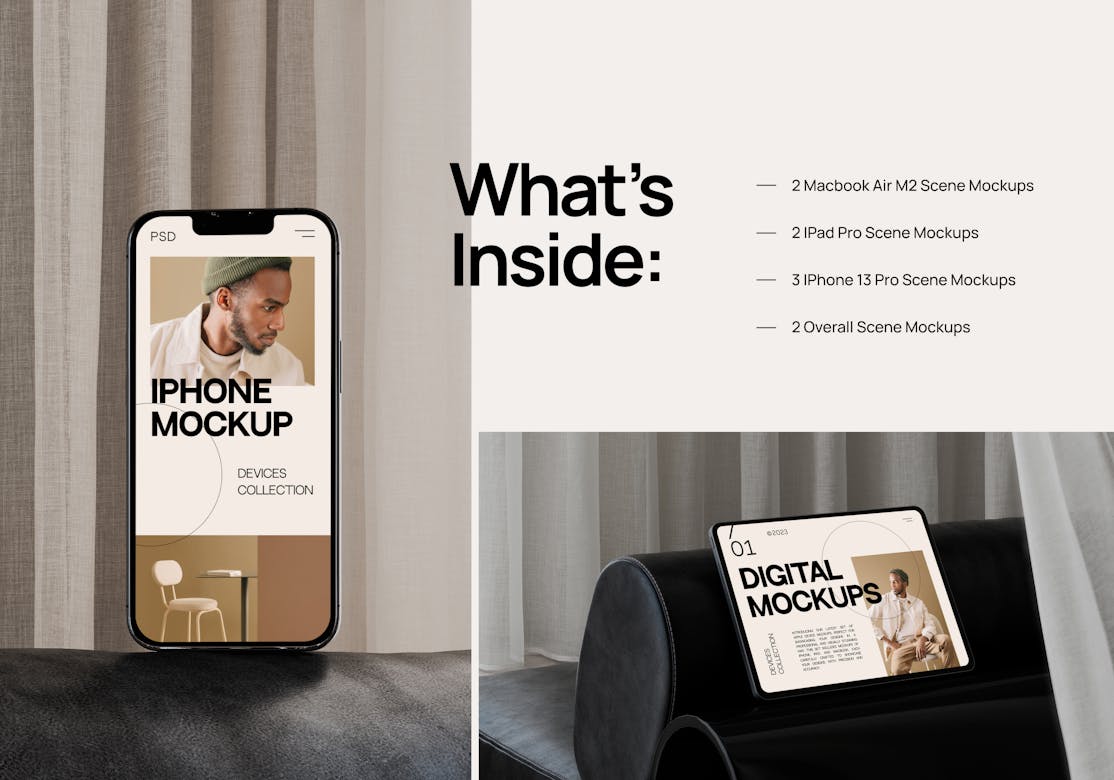 Apple Devices Mockups Vol.1 | Premium & Free PSD Mockup Store