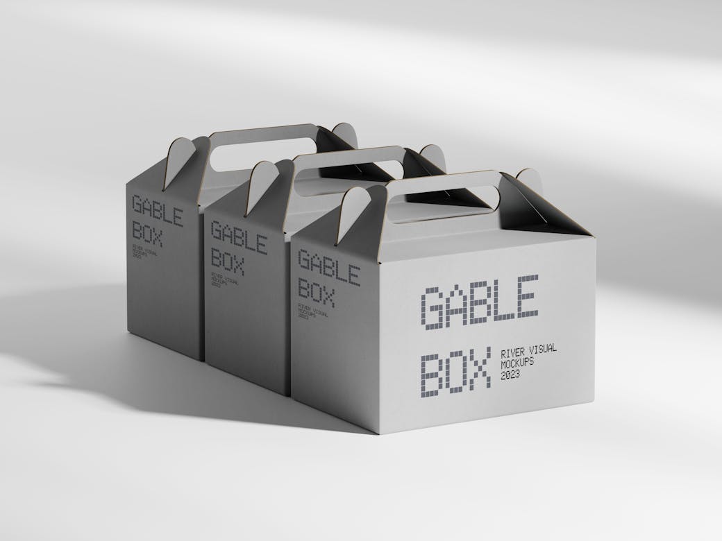 Gable Box 002 | Premium & Free PSD Mockup Store
