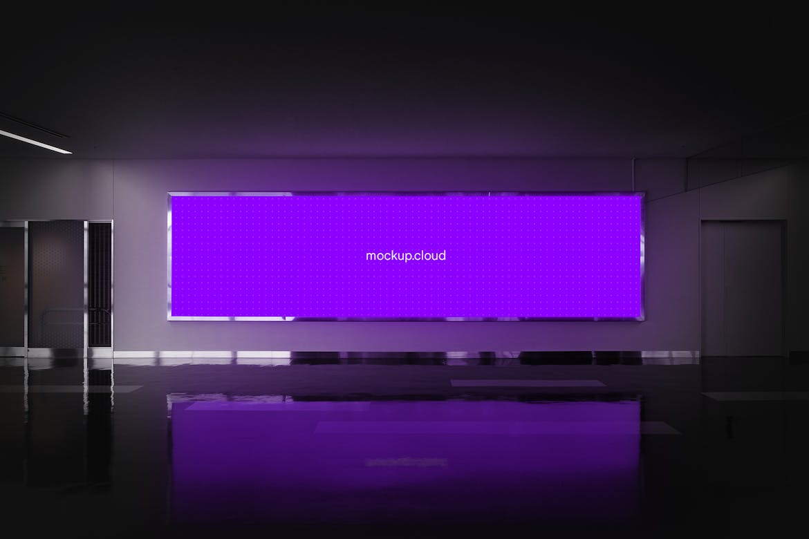 Digital Screen Advertising Mockup Scene 01 | Premium & Free PSD Mockup Store