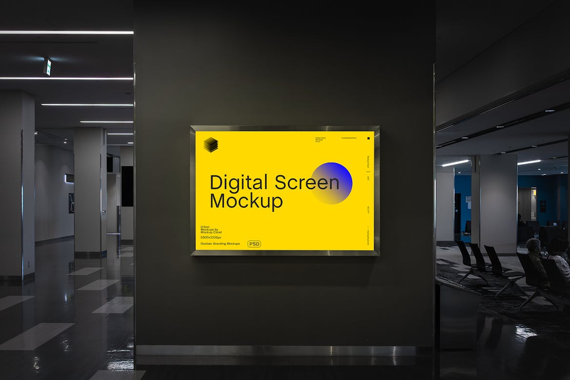 Digital Screen Advertising Mockup Scene 05 | Premium & Free PSD Mockup ...