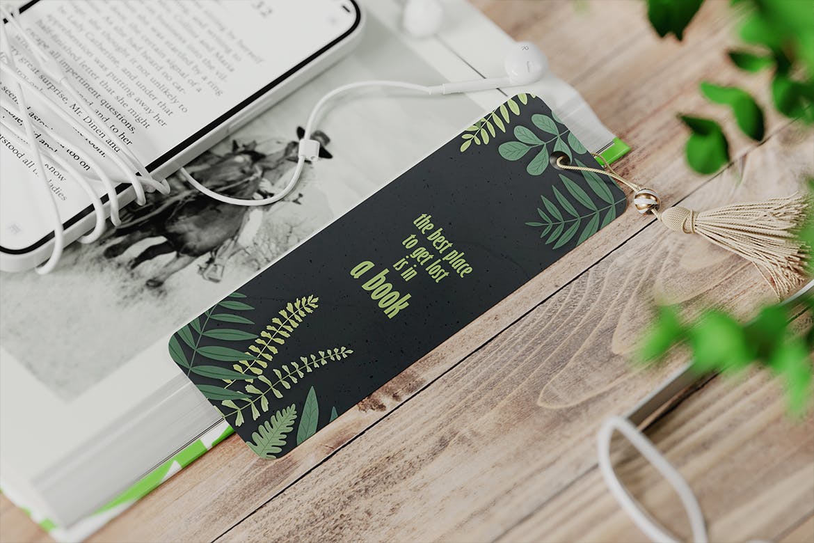 Bookmark with Tassel Mockup | Premium & Free PSD Mockup Store