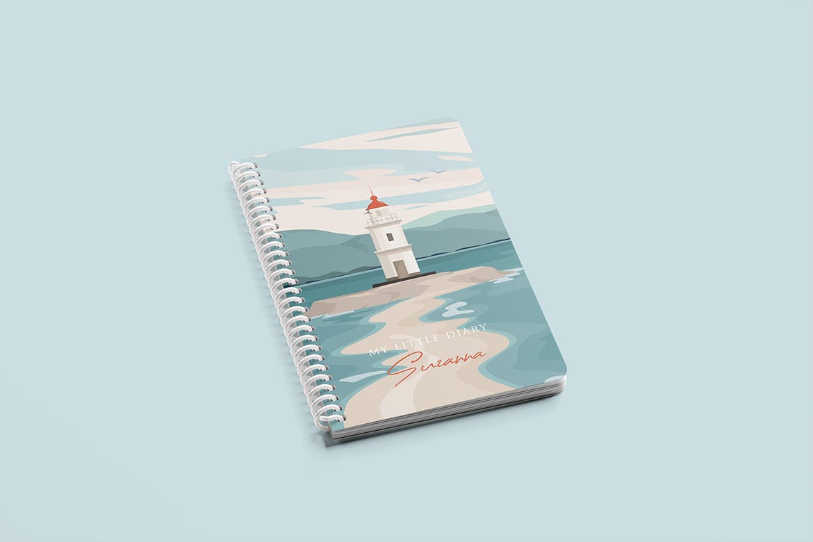 Horizontal Hard Cover Brochure Mockup Scene 03 | Premium & Free PSD ...