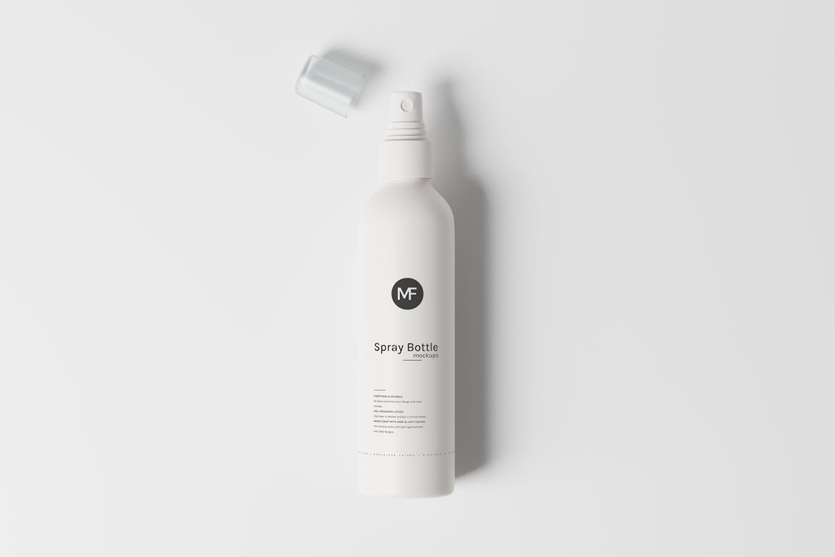 Tall White Plastic Body Spray Bottle Mockups | Premium & Free PSD ...