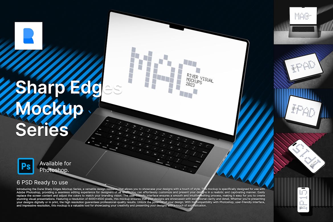 Sharp Edges Mockup Series | Premium & Free PSD Mockup Store
