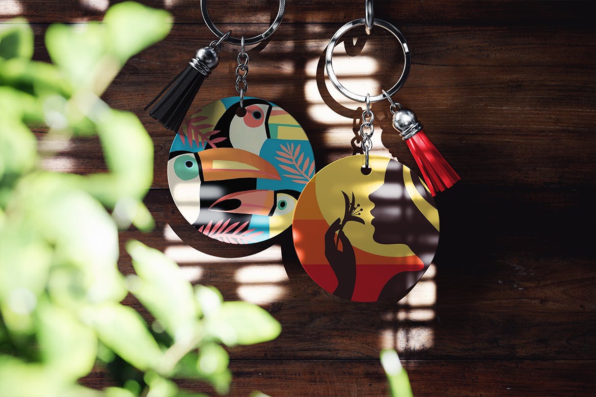 Round Keychain with Tassel Mockup | Premium & Free PSD Mockup Store