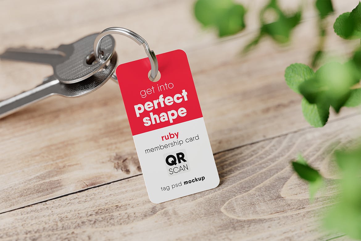 Plastic Key Tag Mockup | Premium & Free PSD Mockup Store
