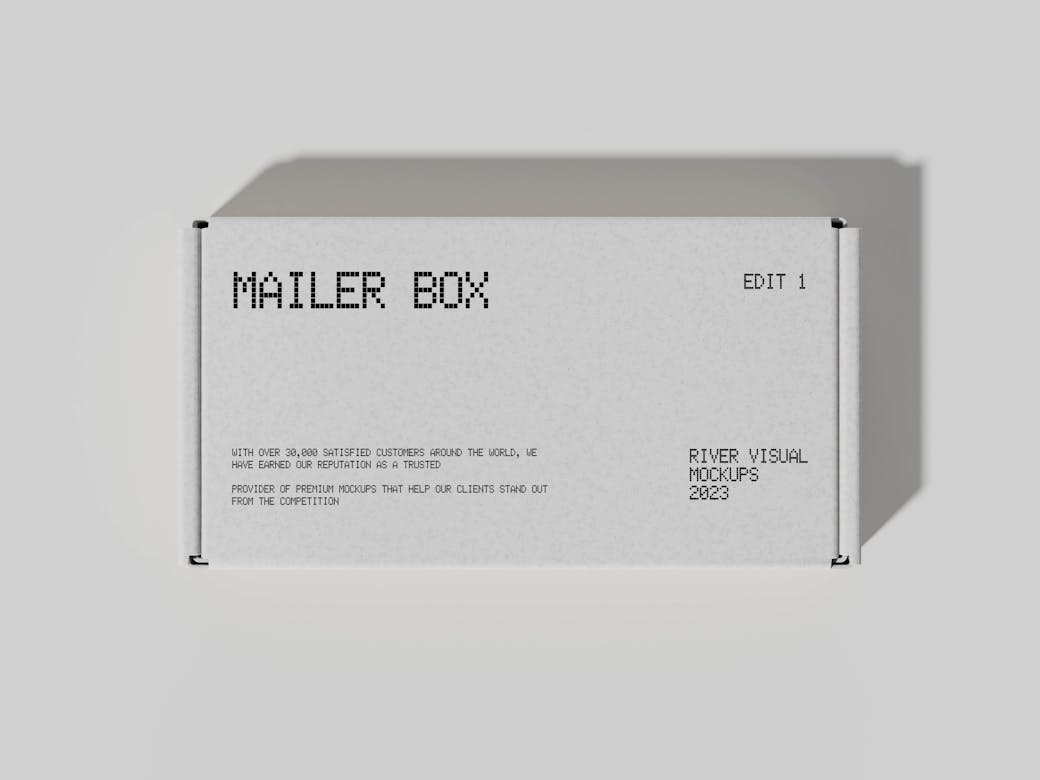 Mailer Box Packaging Mockup | Premium & Free PSD Mockup Store