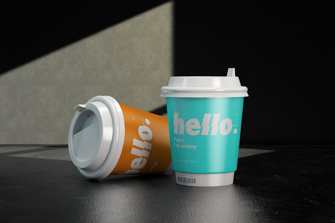 Paper Cup 8oz 250ml Mock up | Premium & Free PSD Mockup Store