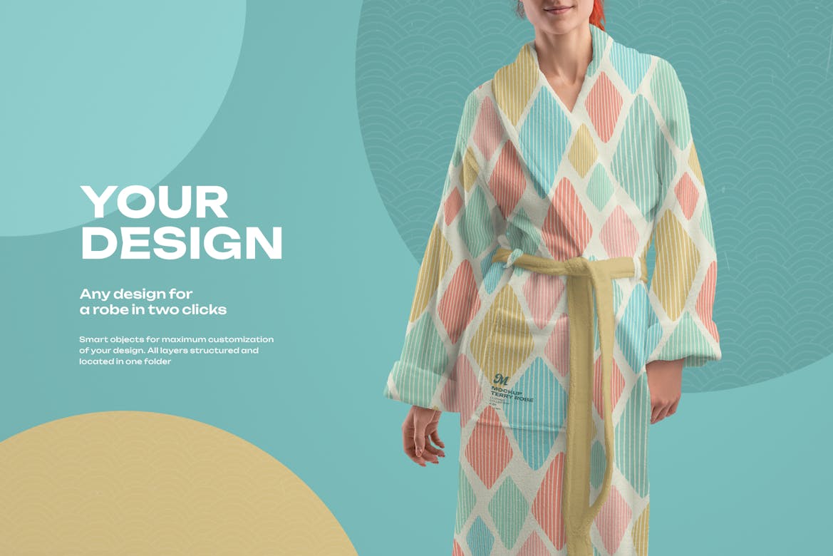 5 Mockups of a Terry Long Robe | Premium & Free PSD Mockup Store