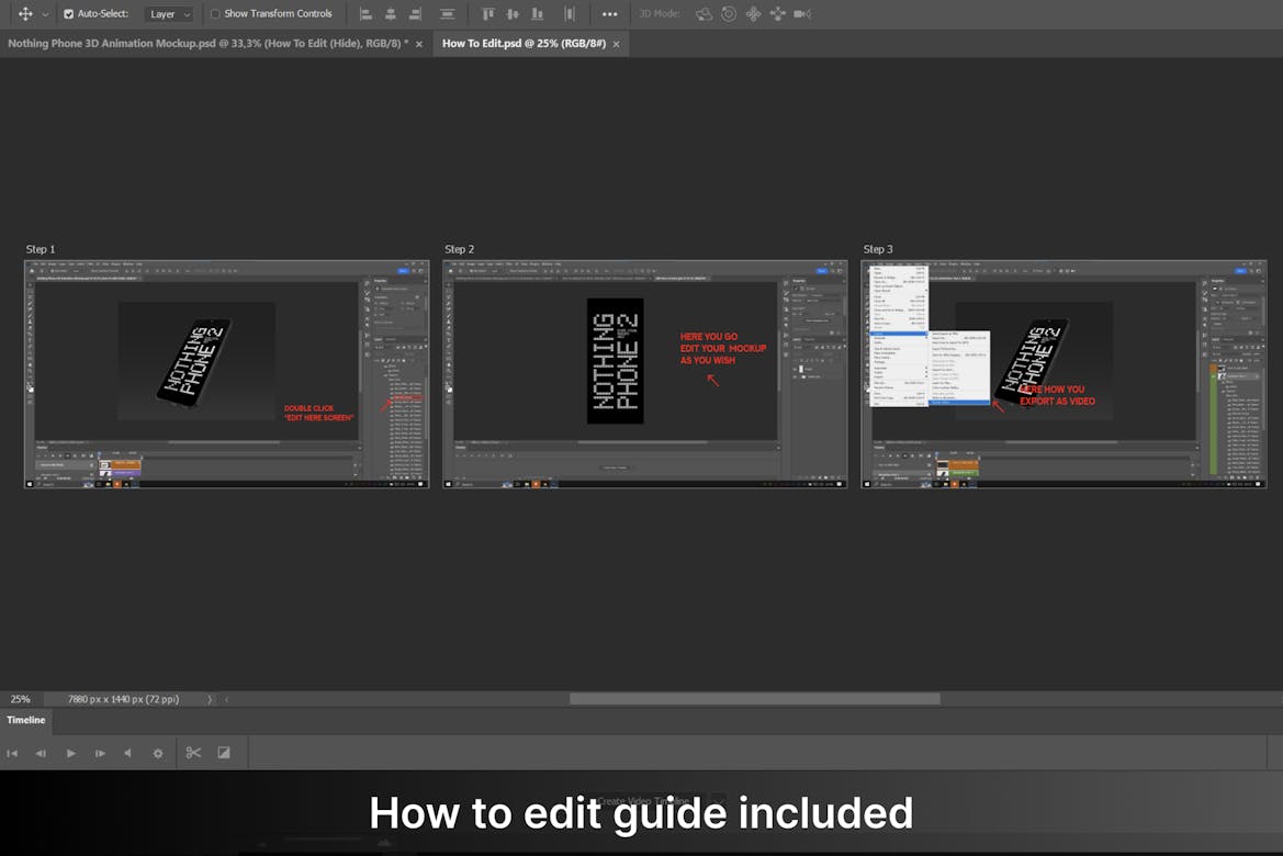 Nothing Phone 2 - 3D Animation Free Mockup | Premium & Free PSD Mockup ...