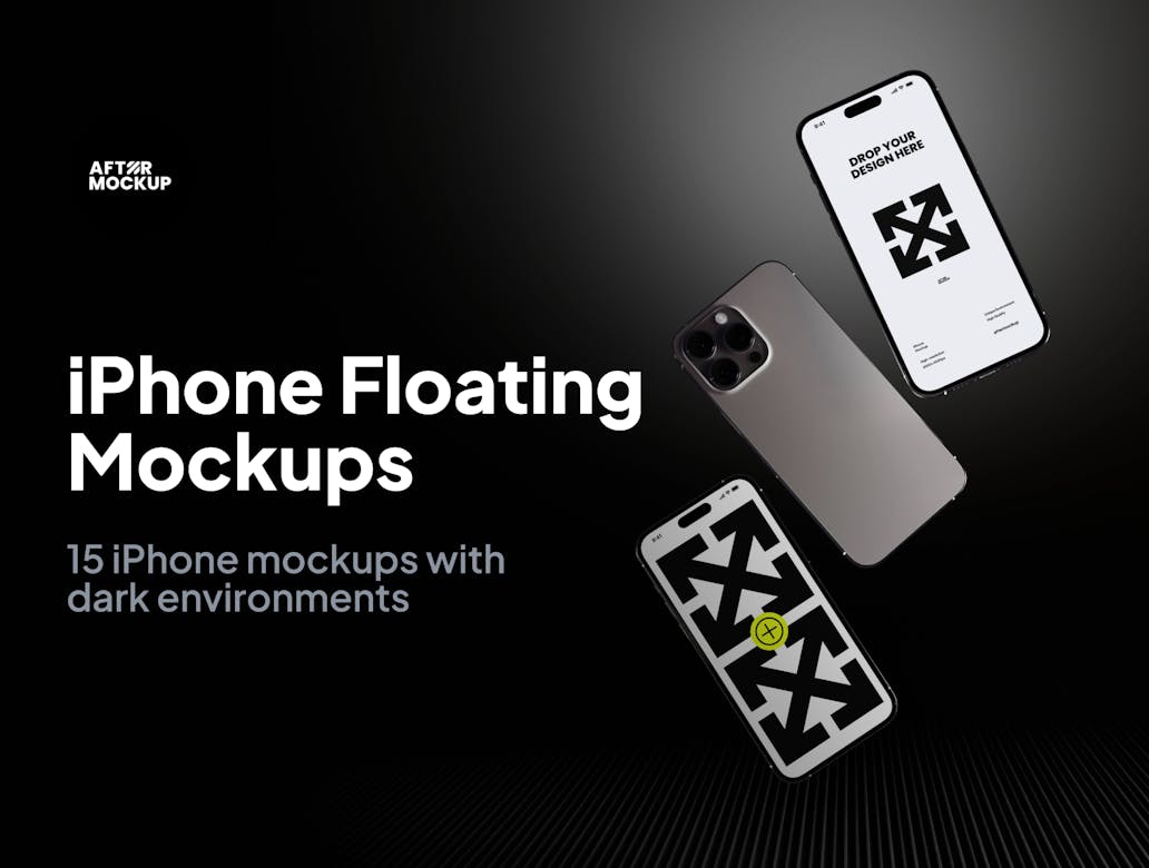iPhone Floating Mockups | Premium & Free PSD Mockup Store