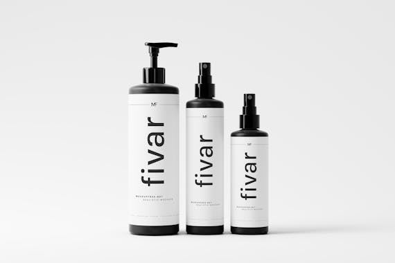 Fivar - Tri-Bottle Cosmetic Mockup Collection | Premium & Free PSD ...