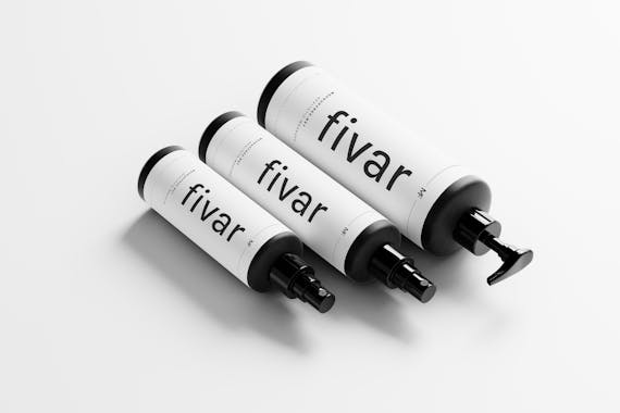 Fivar - Tri-Bottle Cosmetic Mockup Collection | Premium & Free PSD ...