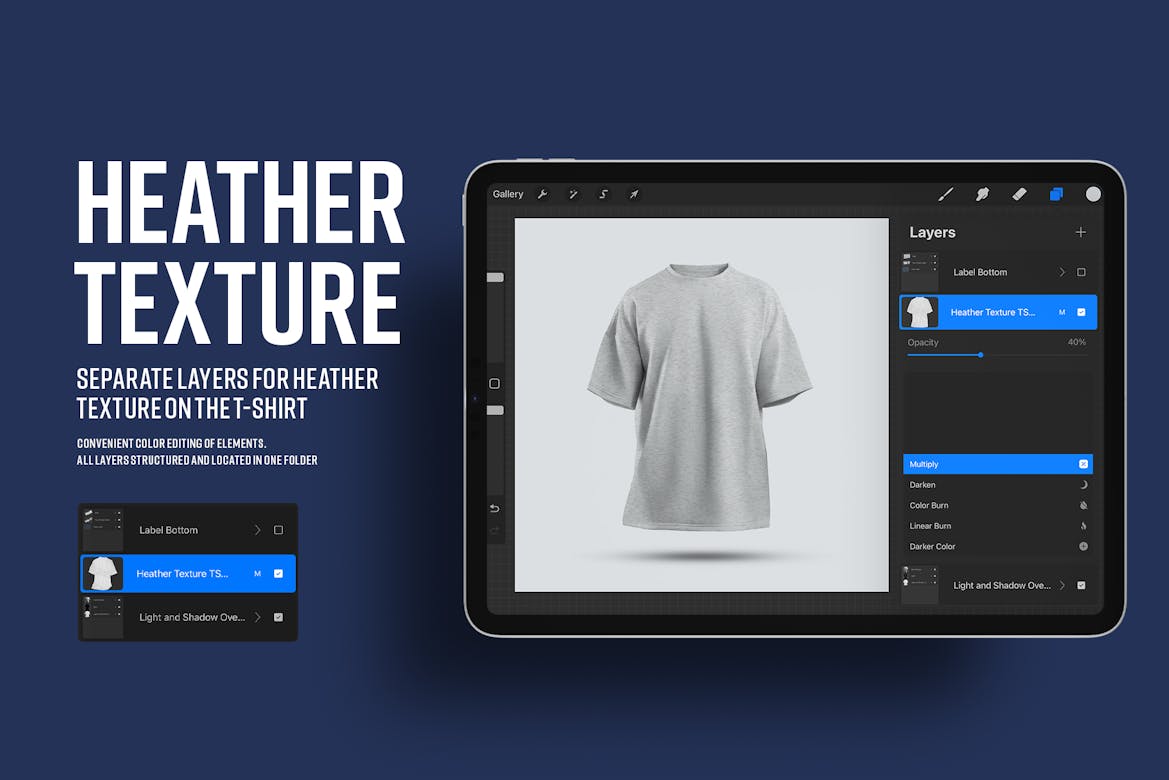 5 Mockups Oversize T-shirt for Procreate vol.2 | Premium & Free PSD ...