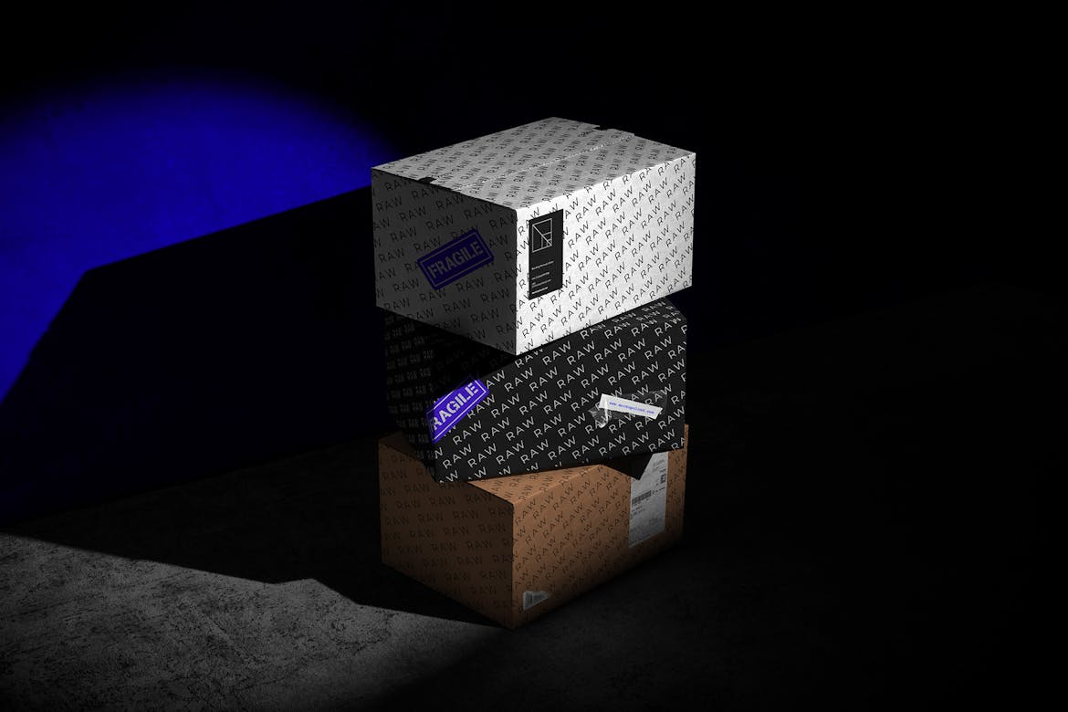 Packaging Boxes Mockup Scene | Premium & Free PSD Mockup Store