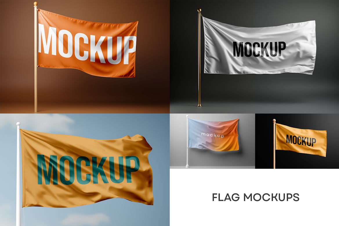 Flag Mockup | Premium & Free PSD Mockup Store