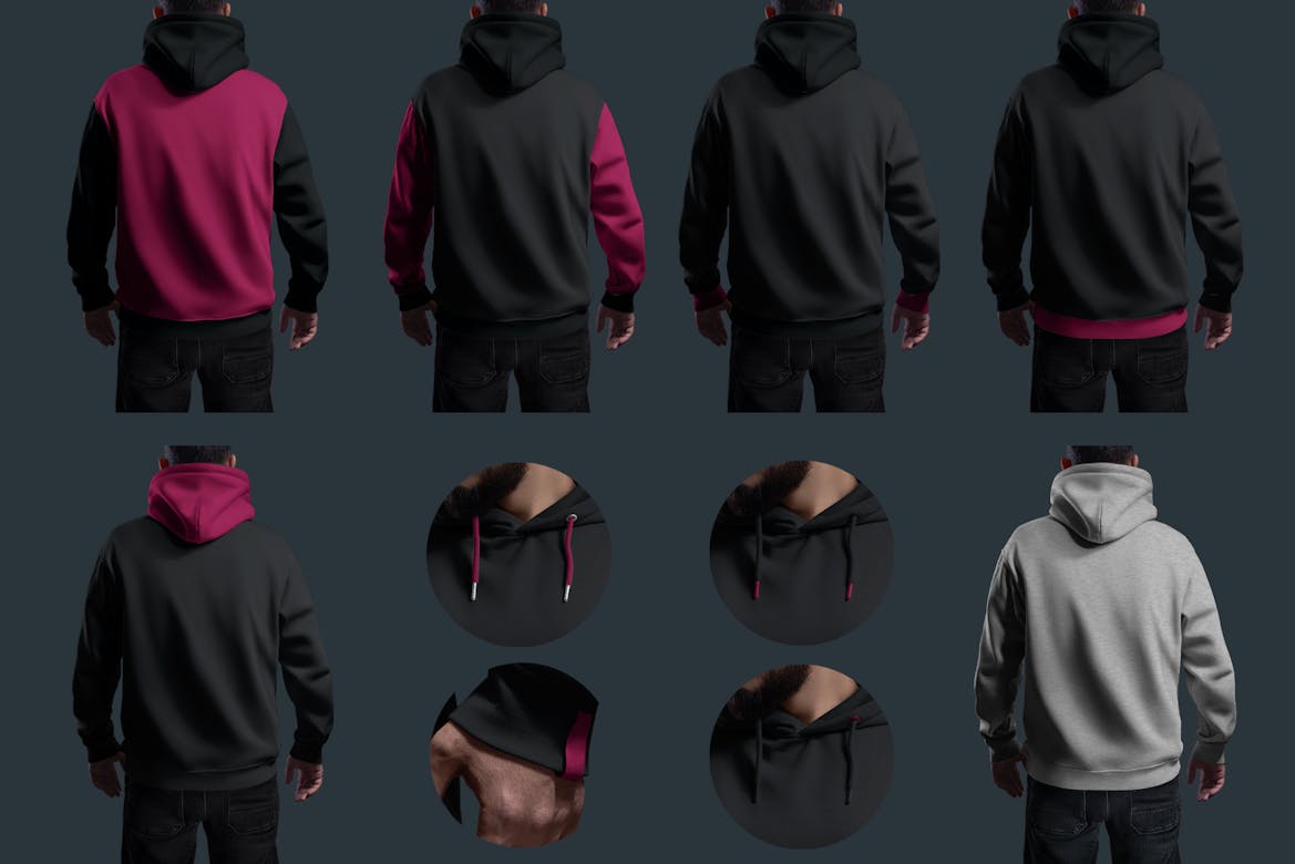 5 Mockups Oversize Hoodie | Premium & Free PSD Mockup Store
