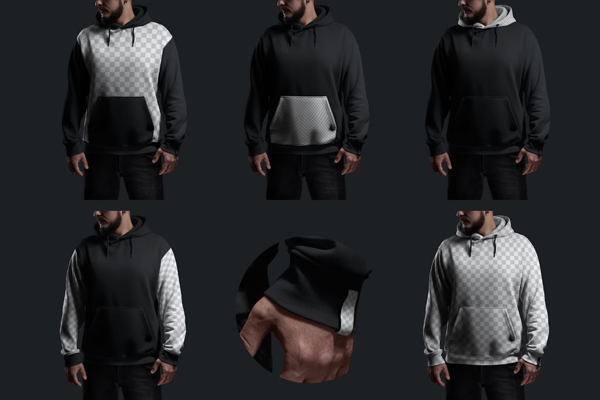 5 Mockups Oversize Hoodie | Premium & Free PSD Mockup Store