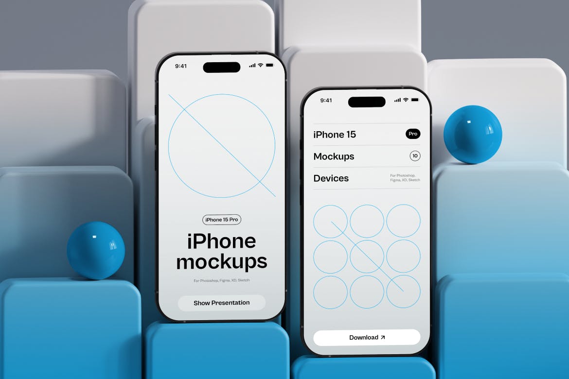 Mobile Mockups. Premium And Free PSD Mockup Templates