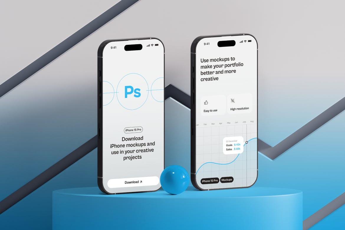 Mobile Mockups. Premium And Free PSD Mockup Templates