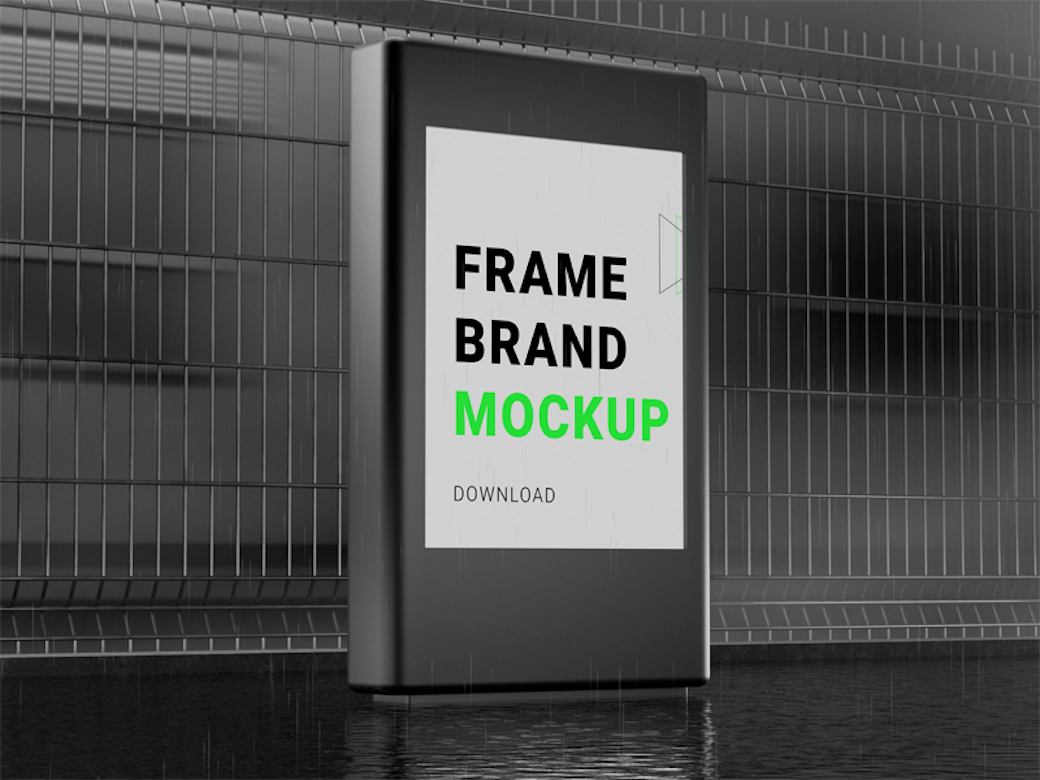 Rectangle Sign Mockup (3) | Premium & Free PSD Mockup Store