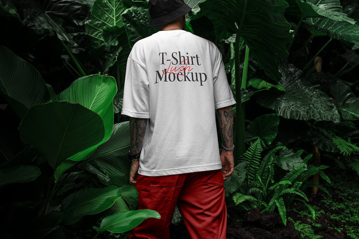 T-Shirt Mockup Scene / Lush Series | Premium & Free PSD Mockup Store