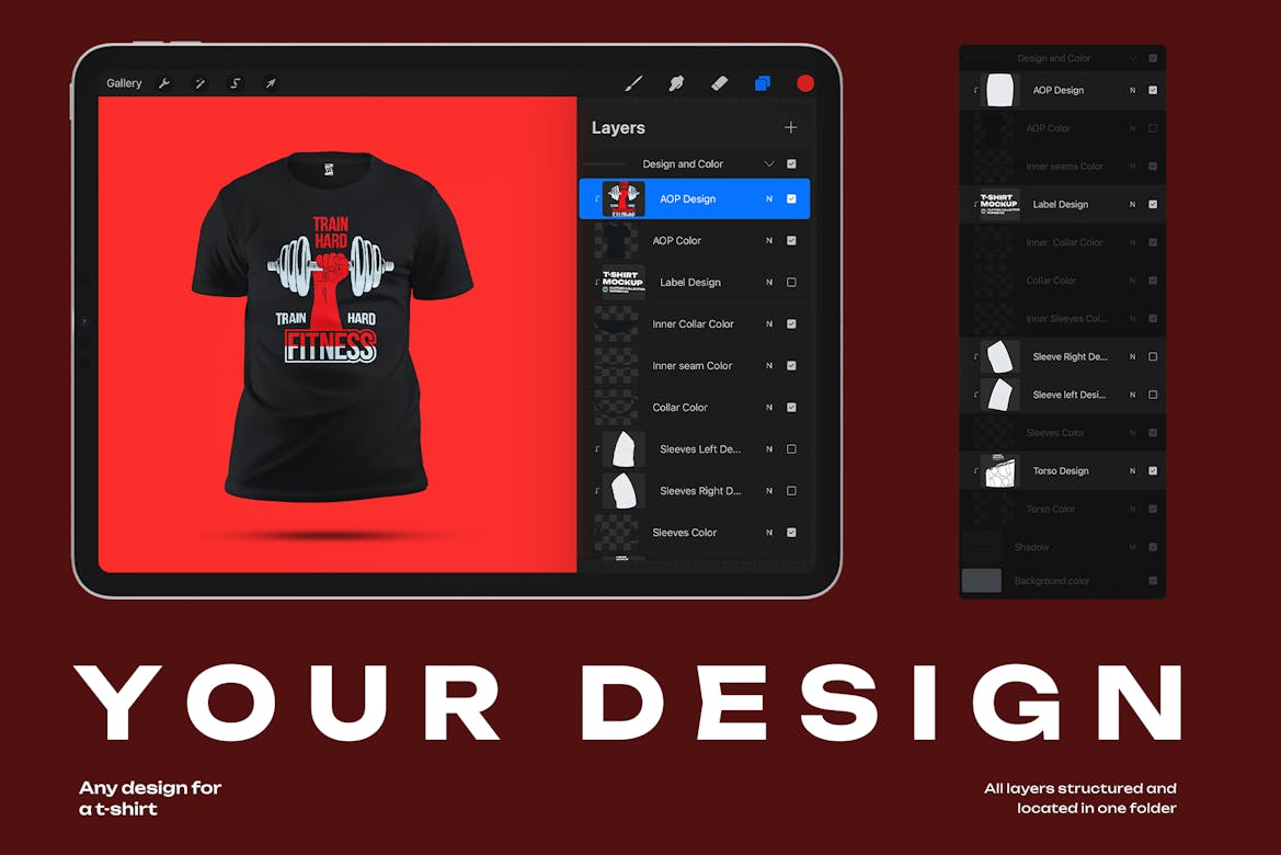 7 Mockups Man T-Shirt for Procreate | Premium & Free PSD Mockup Store