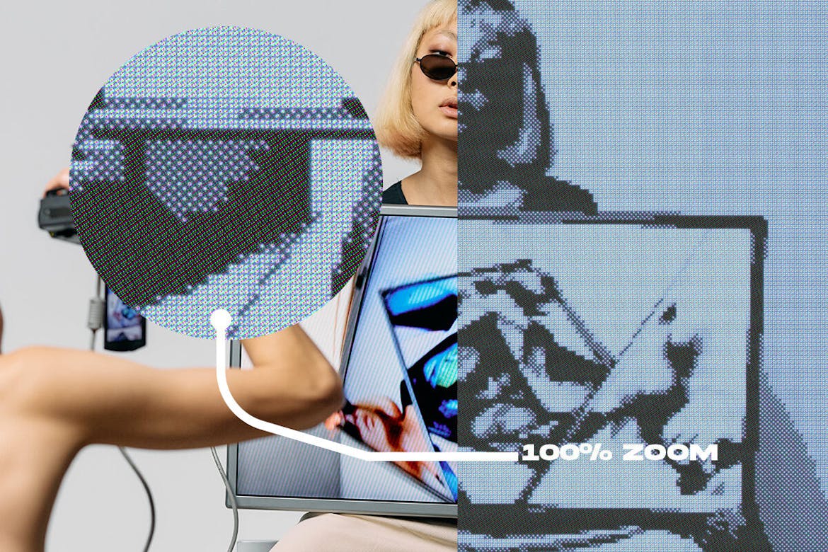 CRT Lab Photoshop Effect | Premium & Free PSD Mockup Store