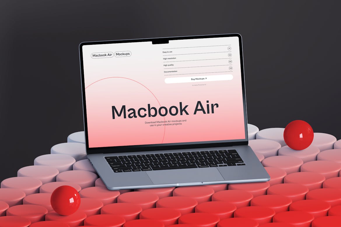 Notsy - Macbook Air Mockups Part.1 | Premium & Free PSD Mockup Store