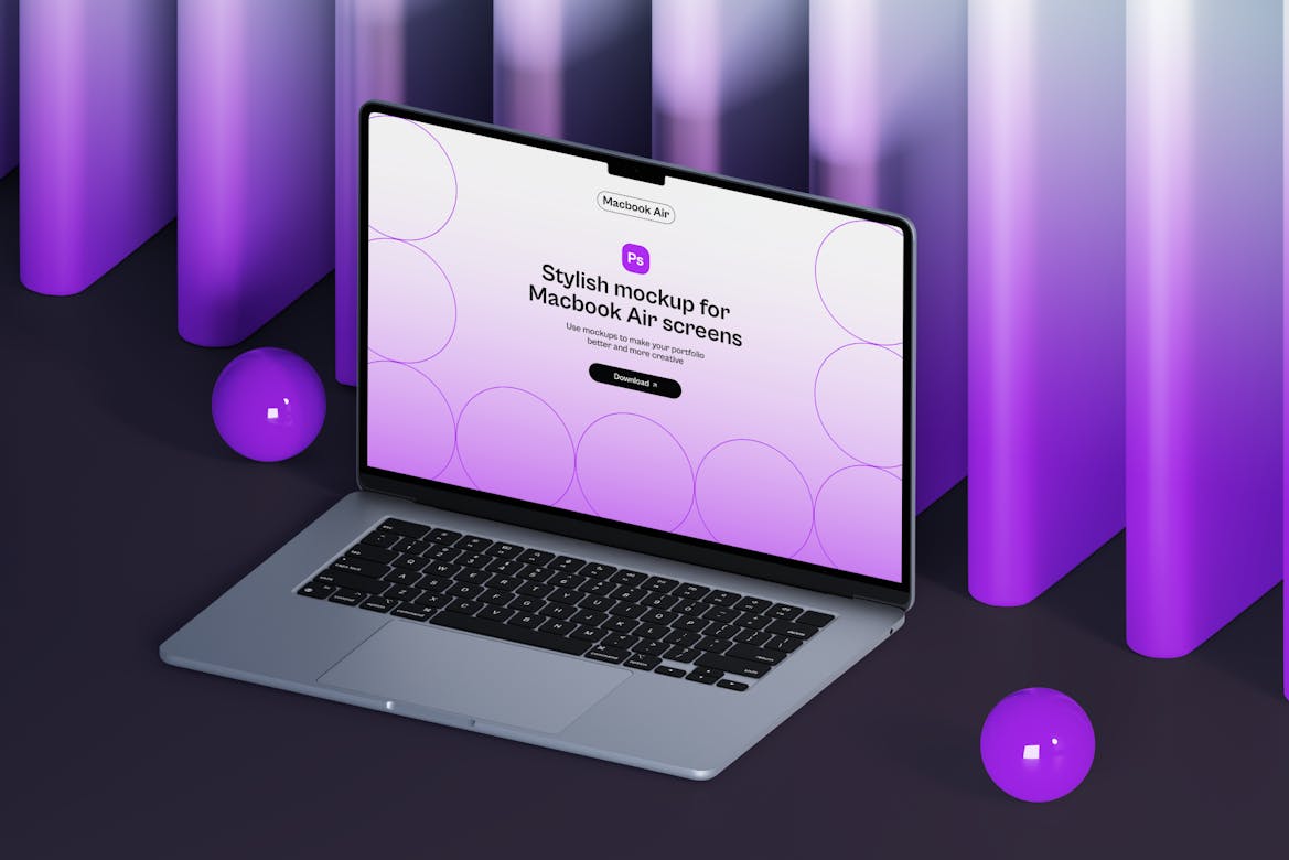Notsy - Macbook Air Mockups Part.2 | Premium & Free PSD Mockup Store