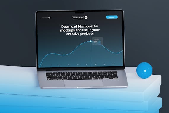 Notsy - Macbook Air Mockups Part.1 | Premium & Free PSD Mockup Store