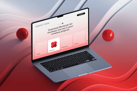 Notsy - Macbook Air Mockups Part.2 | Premium & Free PSD Mockup Store