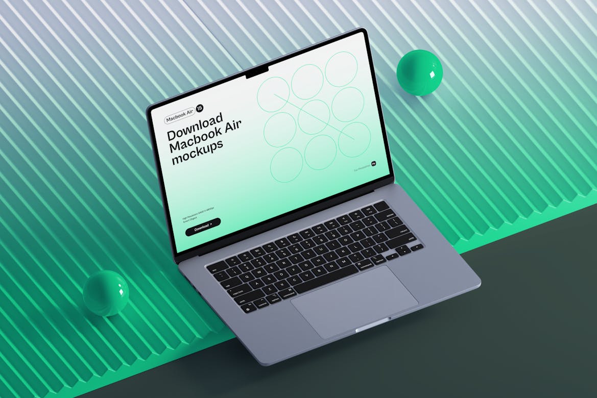 Notsy - Macbook Air Mockups Part.2 | Premium & Free PSD Mockup Store