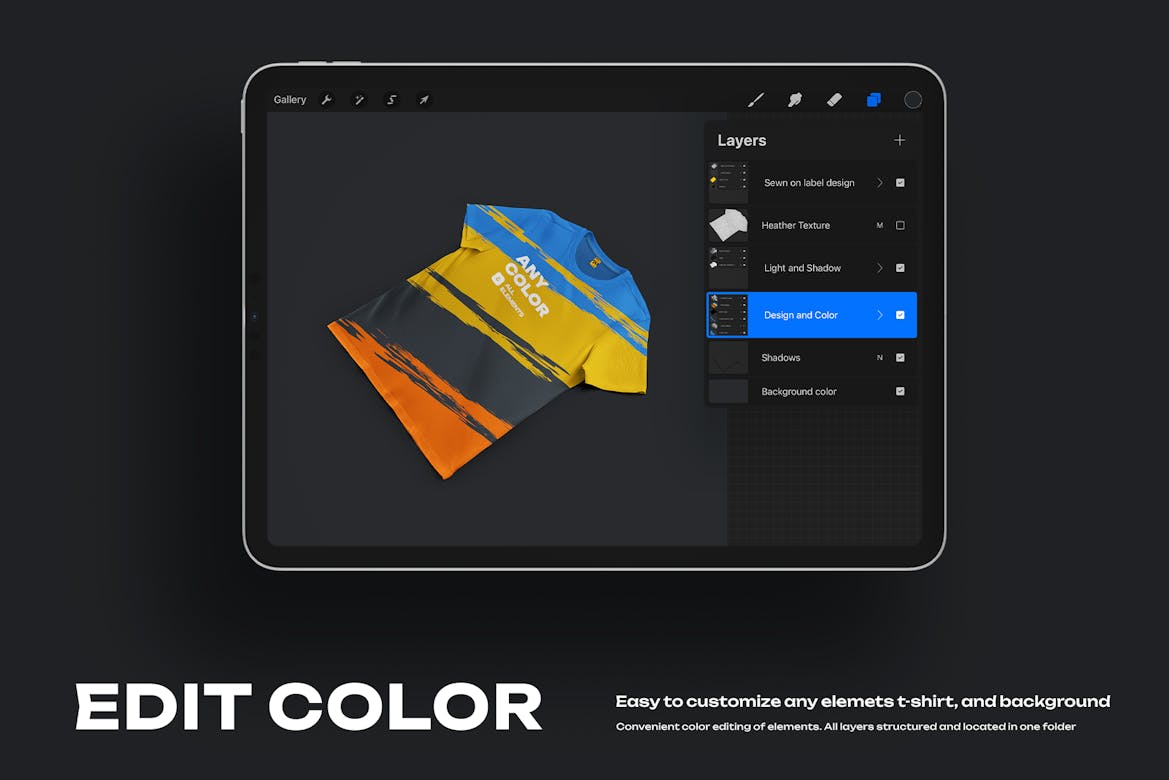 7 Mockups Classic Unisex T-Shirt for Procreate | Premium & Free PSD ...