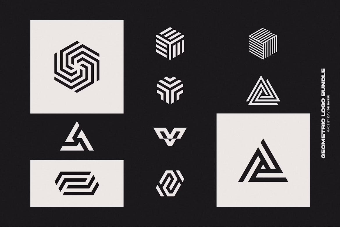 Geometric Logo Bundle | Premium & Free PSD Mockup Store