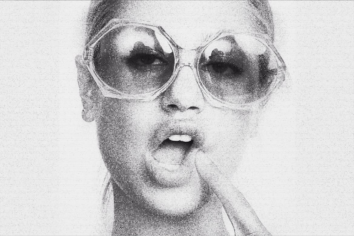 Print Scan Line - 6 Effects | Premium & Free PSD Mockup Store