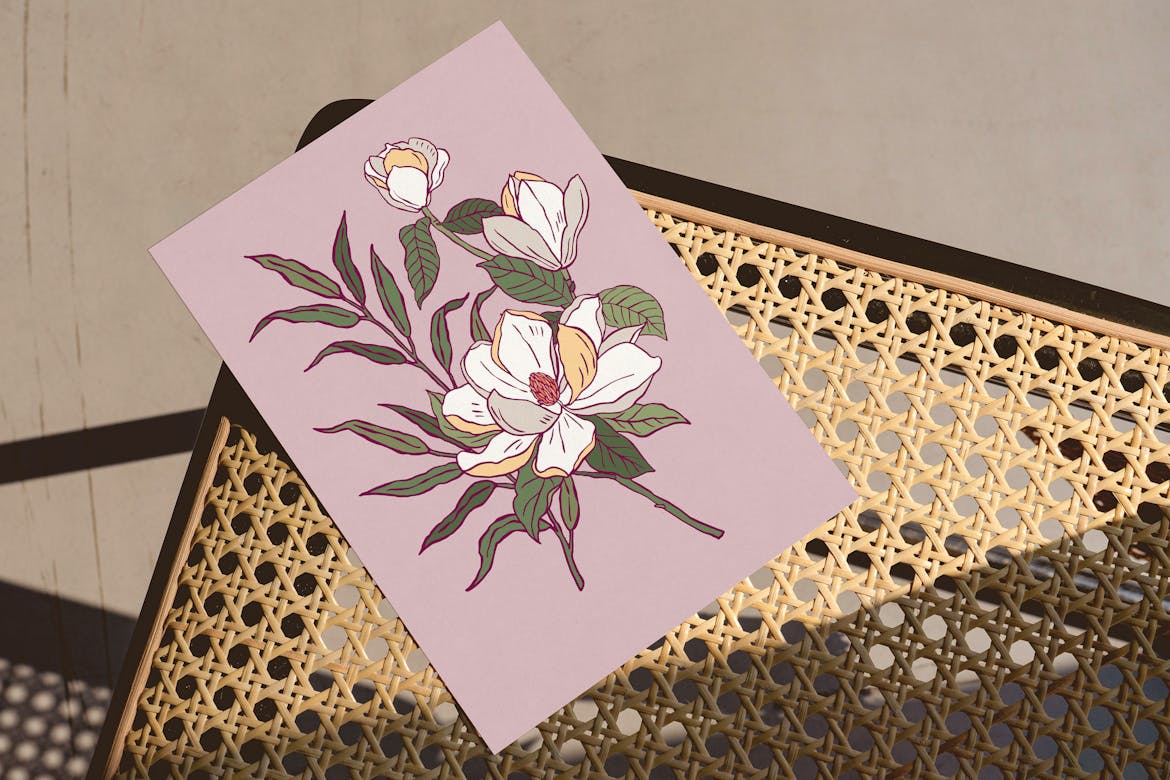 Flower Boom Prints Posters | Premium & Free PSD Mockup Store