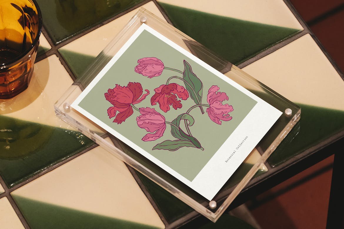 Flower Boom Prints Posters | Premium & Free PSD Mockup Store