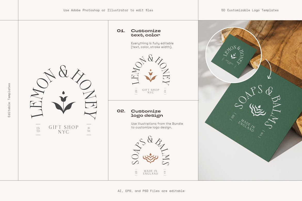 Elegant Logo Kit | Premium & Free PSD Mockup Store