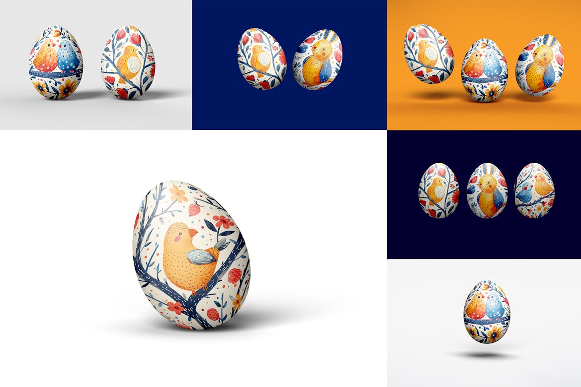 Easter Egg Mockup Generated with AI | Premium & Free PSD Mockup Store