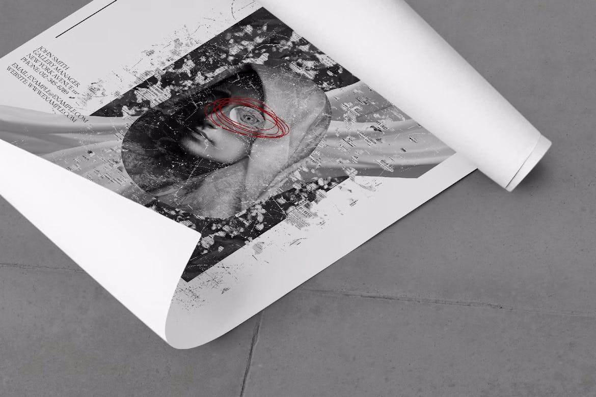 Monochrome Collage Pack | Premium & Free PSD Mockup Store