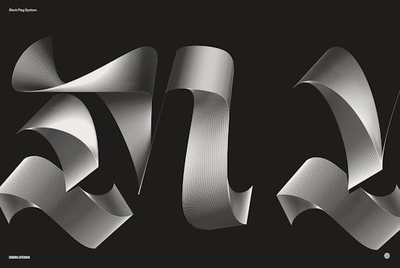 Illuminated Black Letters | Premium & Free PSD Mockup Store